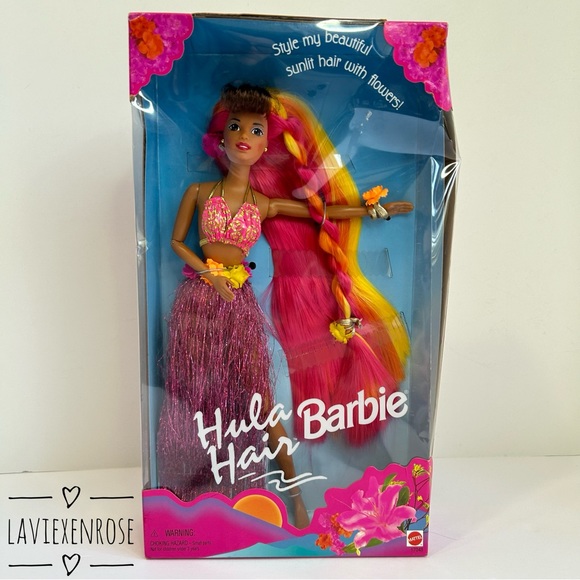 Mattel | Toys | 996 Hula Hair Barbie African American Doll | Poshmark